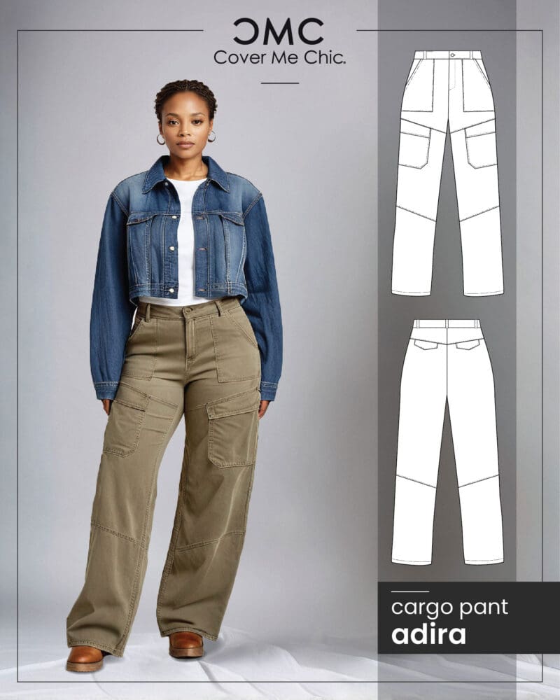 Adira Cargo Pant PDF Sewing Pattern | Cover Me Chic